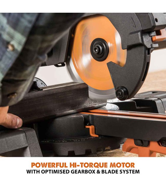 Wielozadaniowa piła ukośna z prowadnicami EVOLUTION R185SMS PLUS z ...