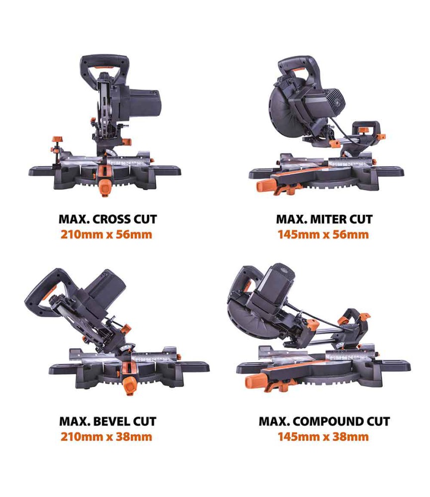 Piła ukośna Evolution R185SMS+ wielozadaniowa przecinarka do metalu i ...