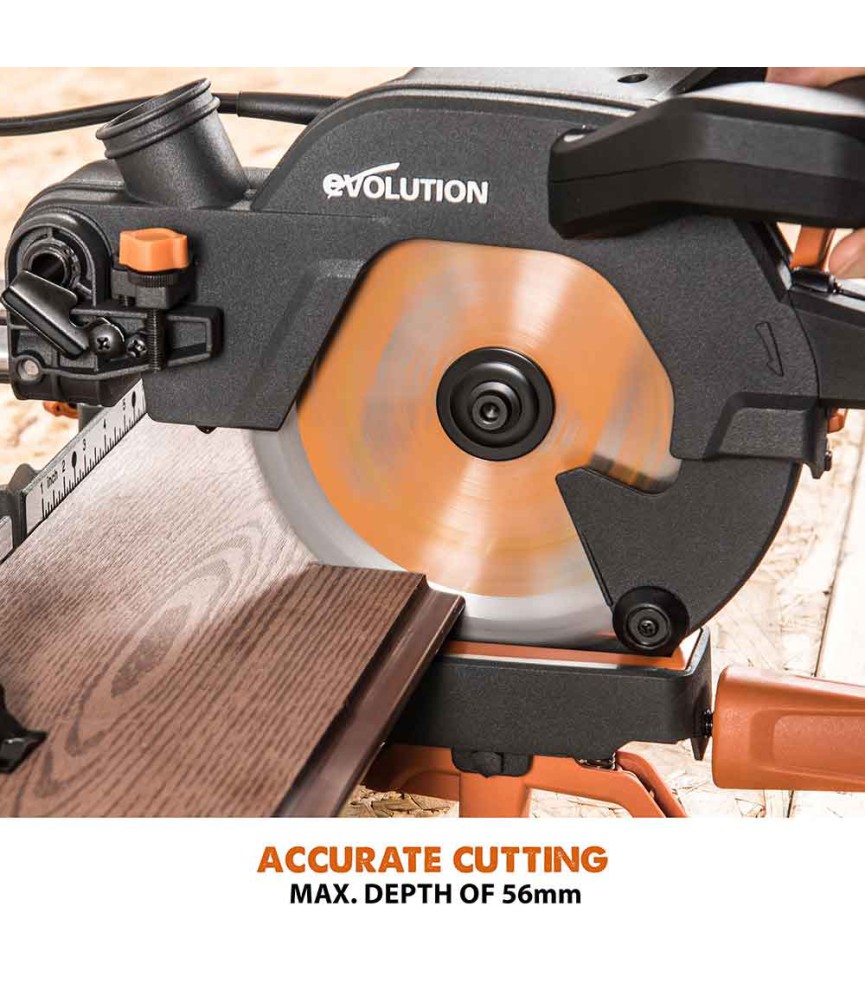 Piła ukośna Evolution R185SMS+ wielozadaniowa przecinarka do metalu i ...