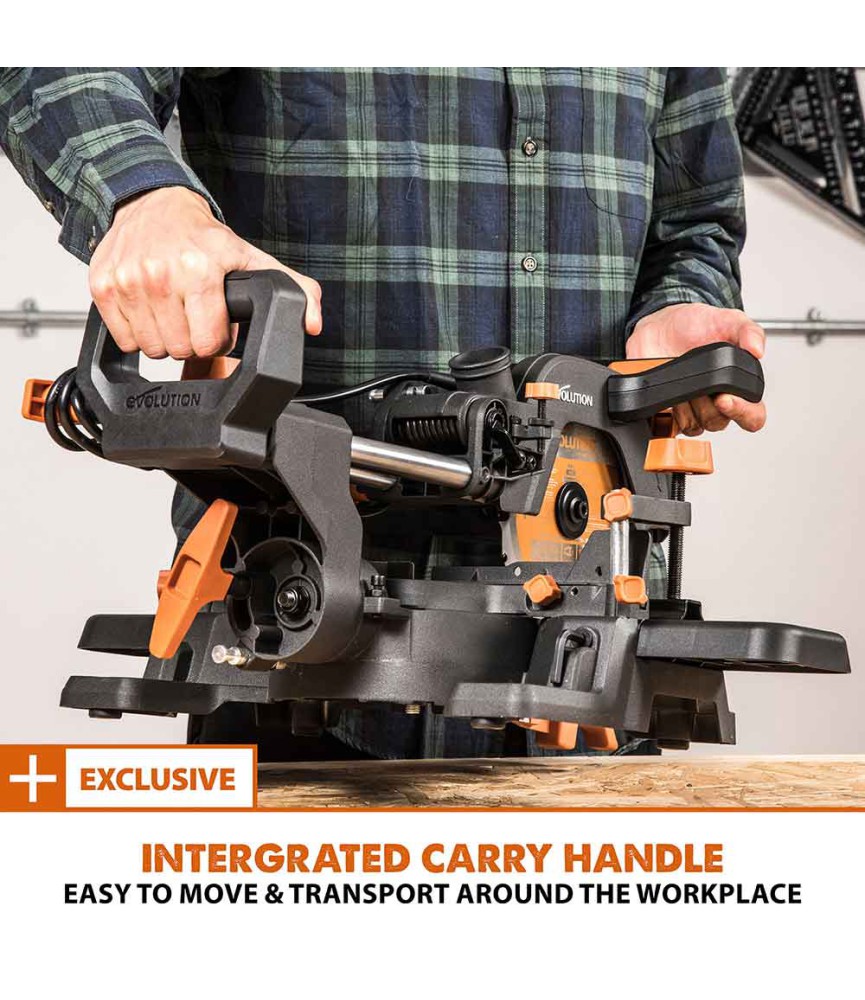 Piła ukośna Evolution R185SMS+ wielozadaniowa przecinarka do metalu i ...