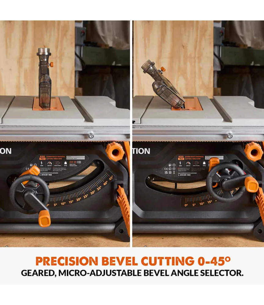 Wielozadaniowa piła stołowa Evolution R255TBL+ z tarczą 255mm/28z