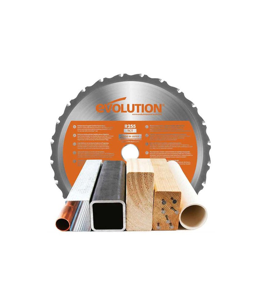 Wielozadaniowa piła ukośna z prowadnicami EVOLUTION R255SMS PLUS z ...