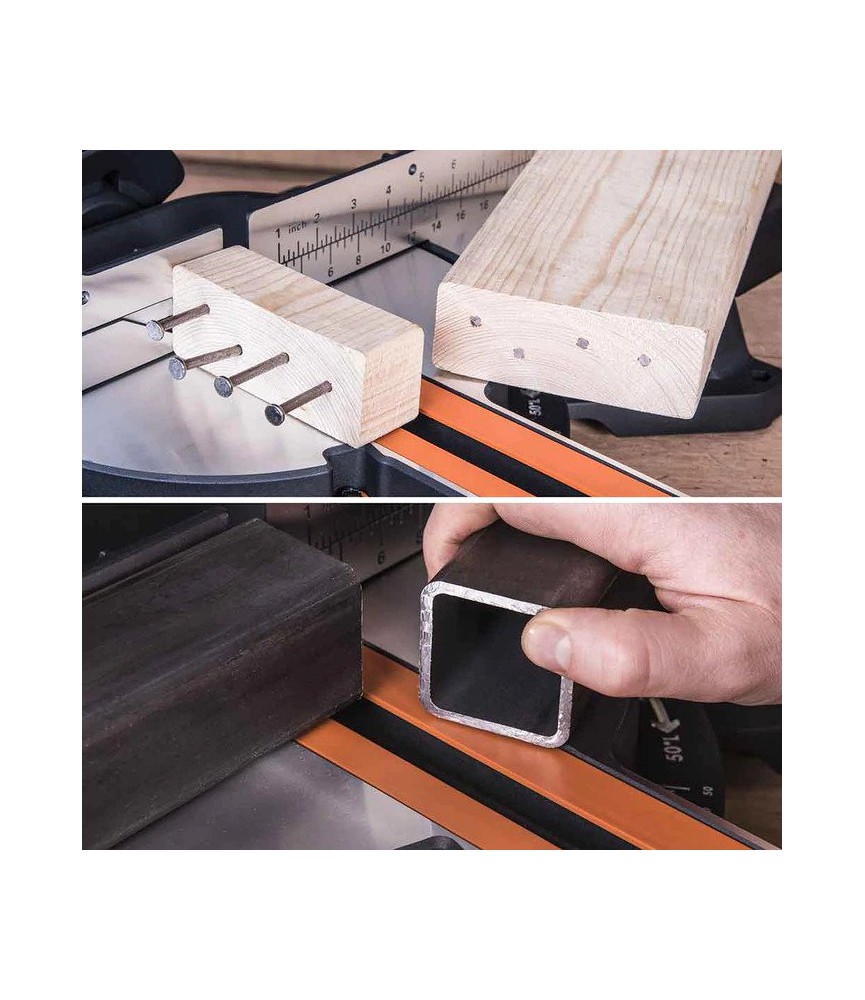 Wielozadaniowa piła ukośna z prowadnicami EVOLUTION R255SMS PLUS z ...