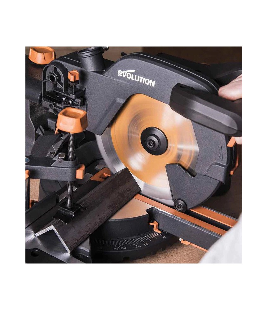 Wielozadaniowa piła ukośna z prowadnicami EVOLUTION R255SMS PLUS z ...