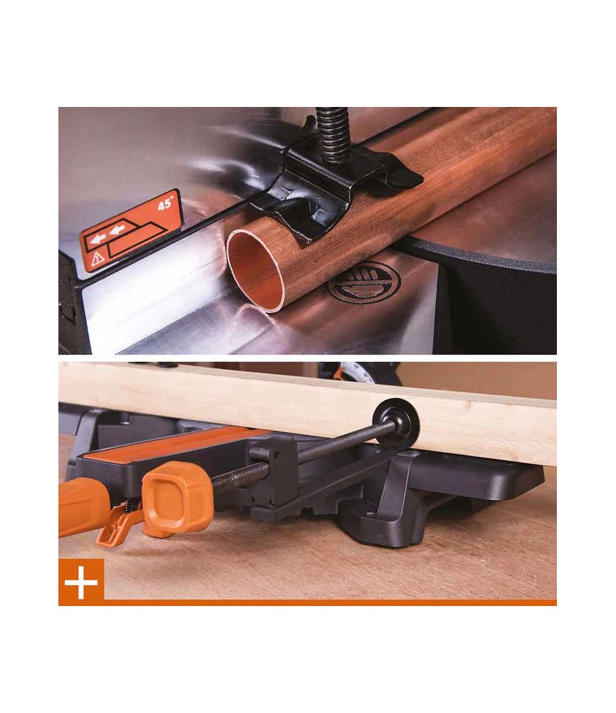 Wielozadaniowa piła ukośna z prowadnicami EVOLUTION R255SMS PLUS z ...