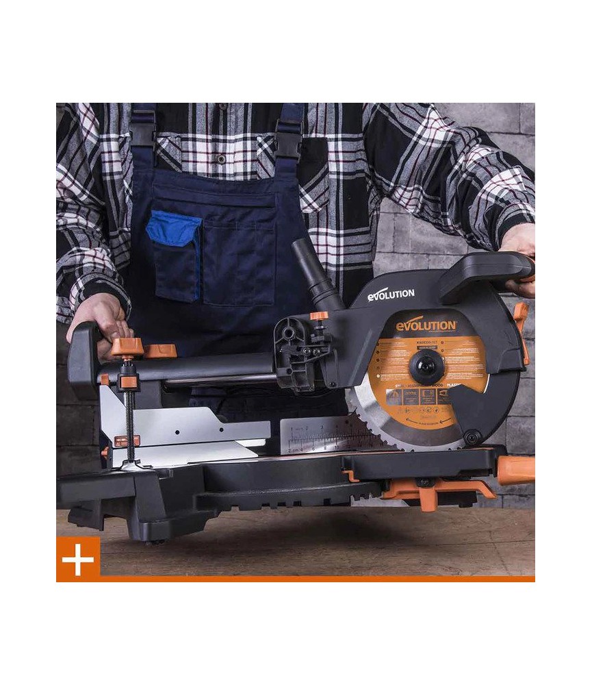 Wielozadaniowa piła ukośna z prowadnicami EVOLUTION R255SMS PLUS z ...