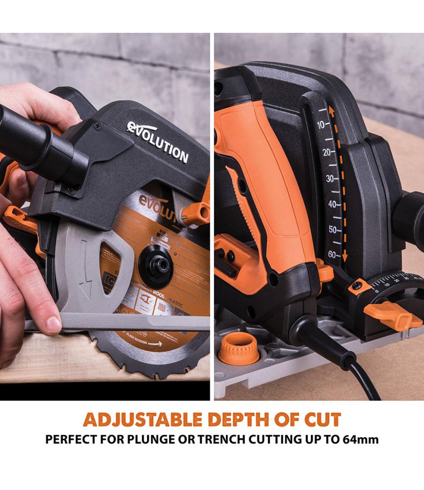 Pilarka wielozadaniowa EVOLUTION R185CCSX z tarczą o średnicy 185mm/16z ...
