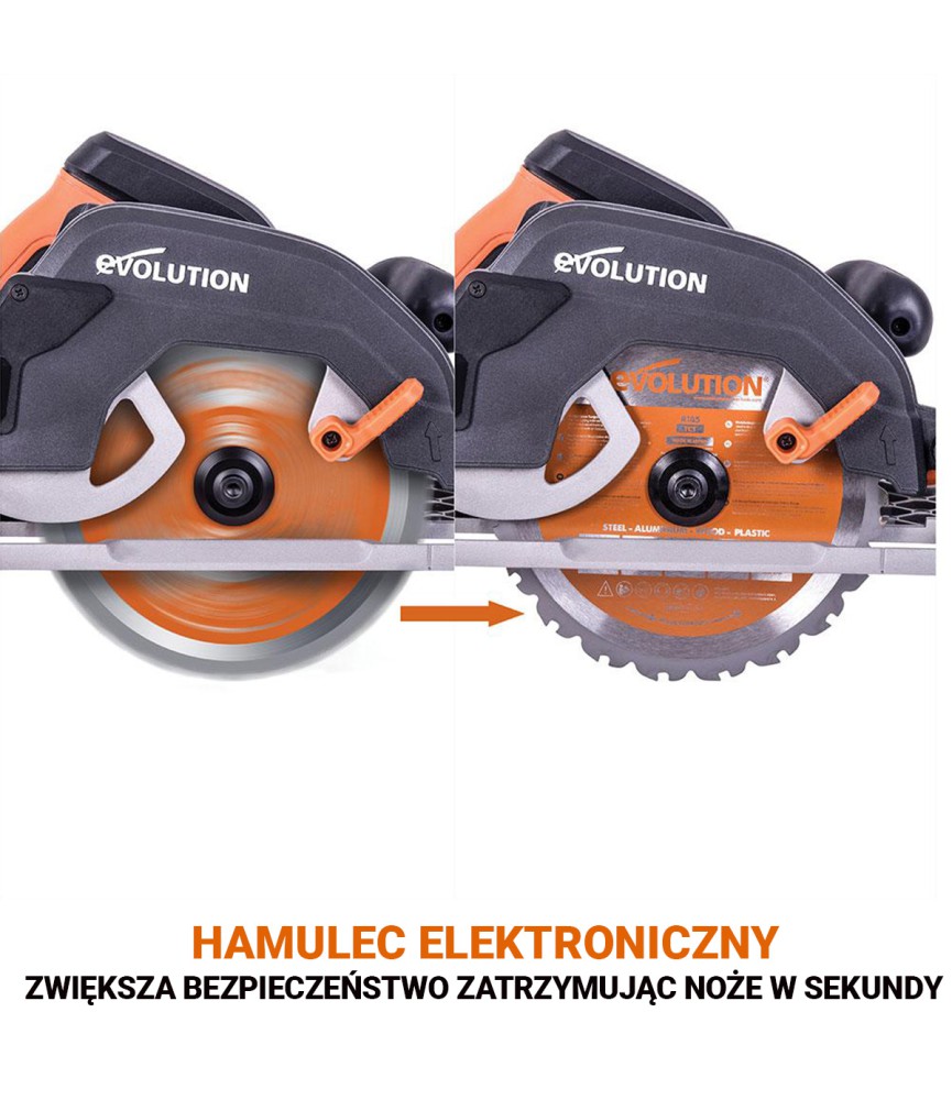 Pilarka wielozadaniowa EVOLUTION R185CCSX z tarczą o średnicy 185mm/16z ...
